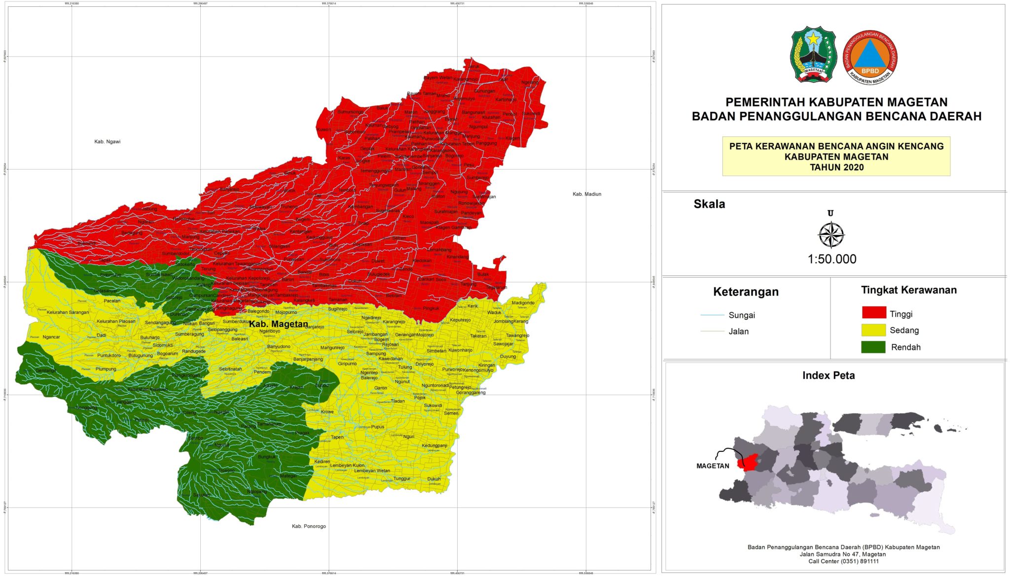 Peta Rawan Bencana Archives | BPBD KAB MAGETAN